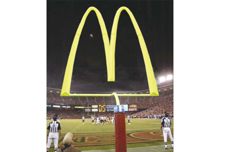 McField Goal? NFL reshapes goal posts to appease fast food giant | The ...